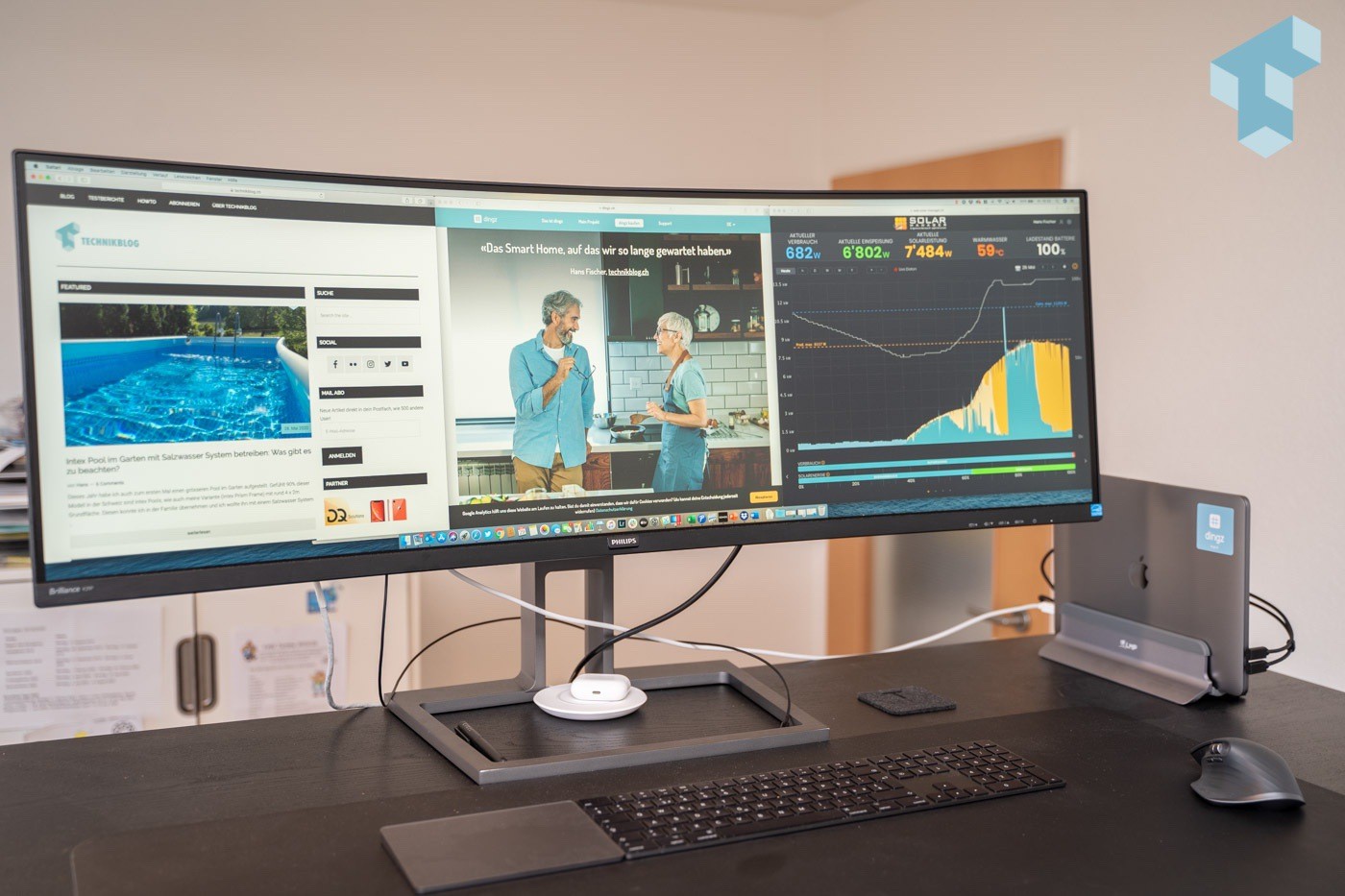 Neues Home Office Setup: IKEA Stehpult, Ultra-Widescreen Monitor ...