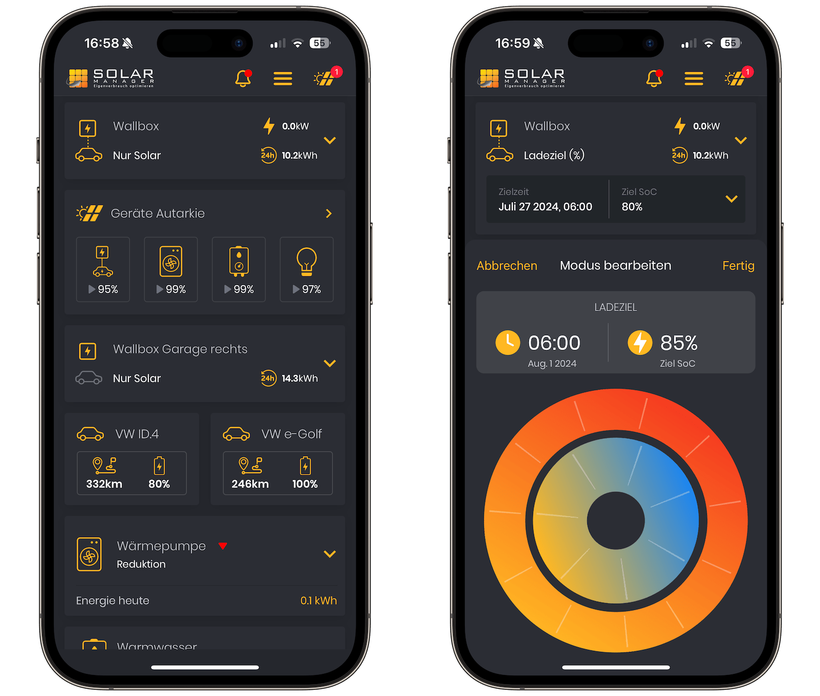 Einblick in mein umfangreiches Energie Management mit Solar Manager ...